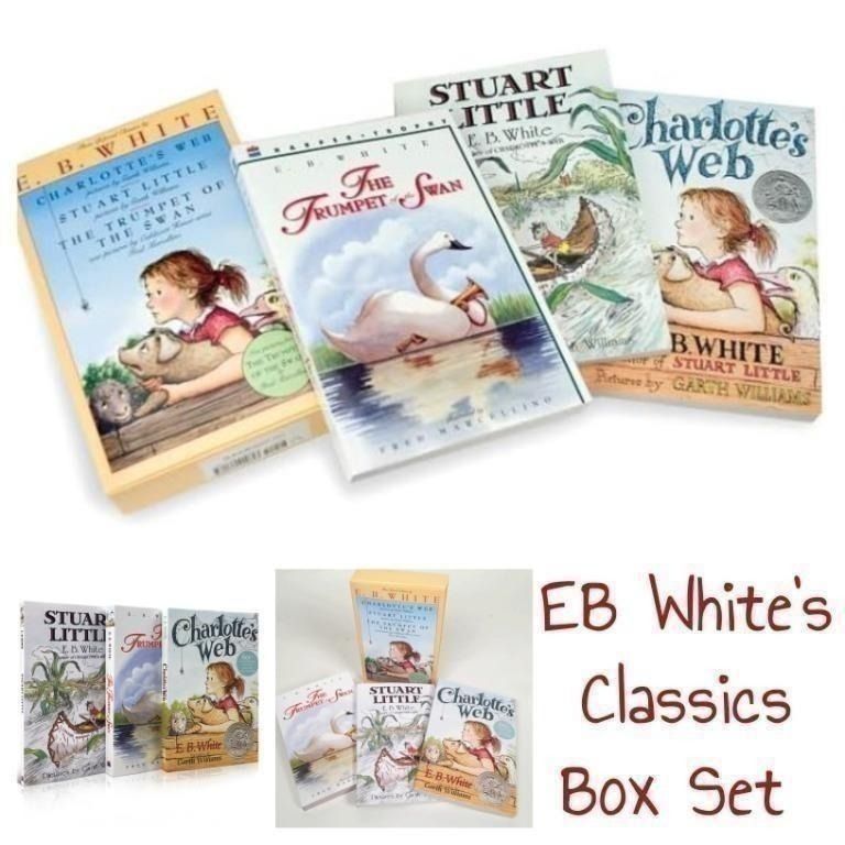 Charlottes Web Stuart Little Trumpet of the Swan Box Set by E.B. White ...