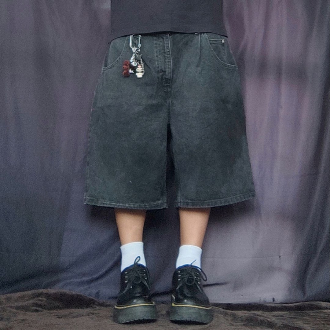 Cherokee Acid Washed Baggy Long Jorts, Men's Fashion, Bottoms, Shorts ...