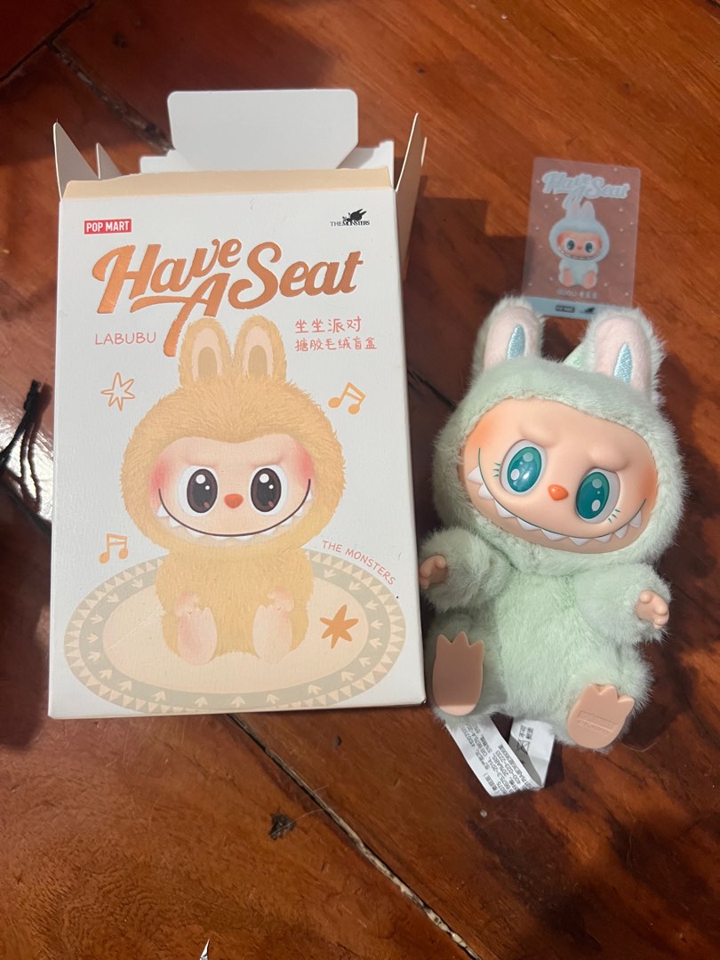 Confirmed QUQU Have A Seat Labubu Popmart Opened Box, Hobbies & Toys ...