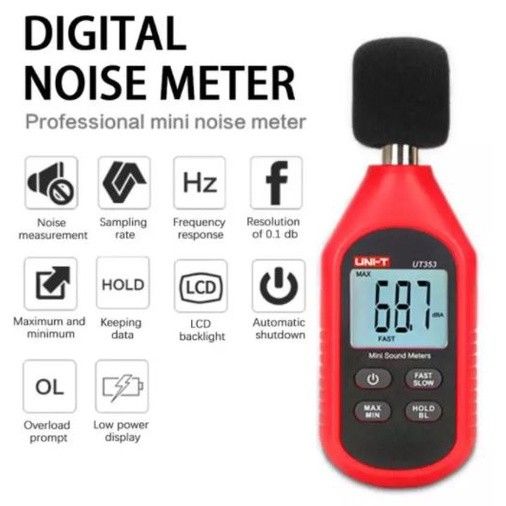 Digital Sound Level Noise Meter LCD Display UNI-T UT353 Decibel ...