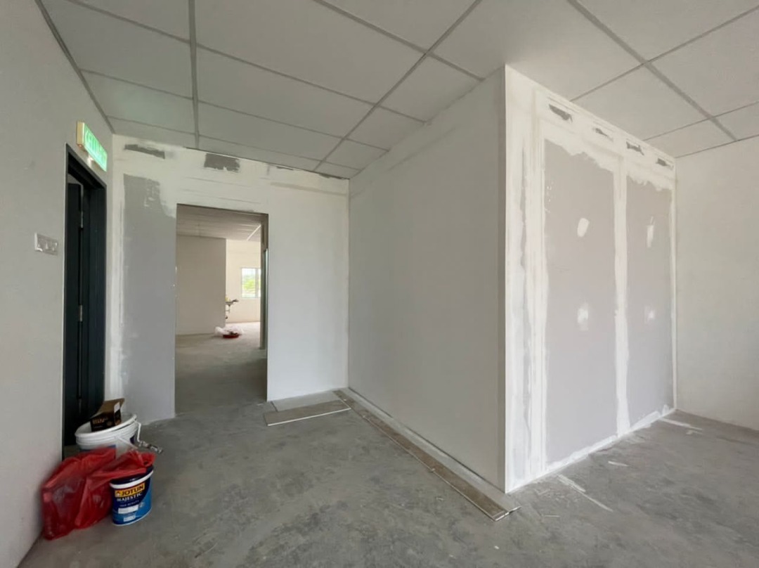 DINDING KERING l drywall install l gypsum partition install l ...