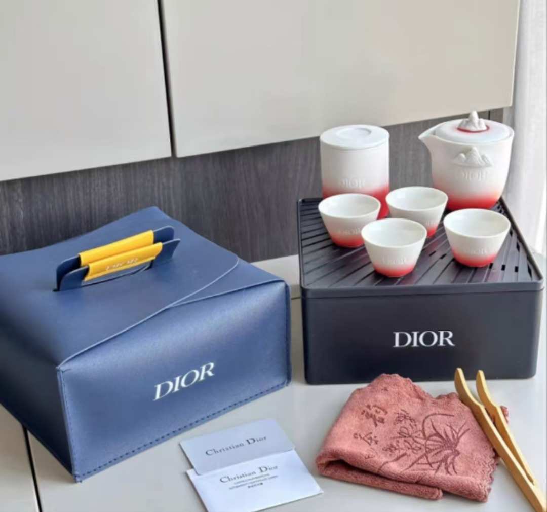 Dior Tea Set Gift Box, Furniture & Home Living, Kitchenware & Tableware ...