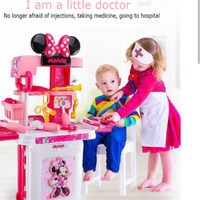 Disney Minnie Mouse Medical Suitcase Doctor Hospital with Trolley 3in1 ...