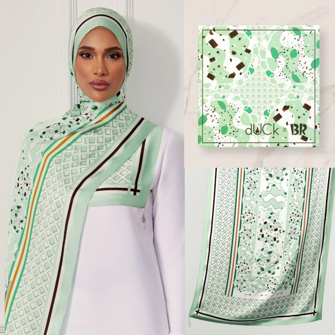 Duck X Baskin Robbin Square in Mint Choc Chip, Women's Fashion ...