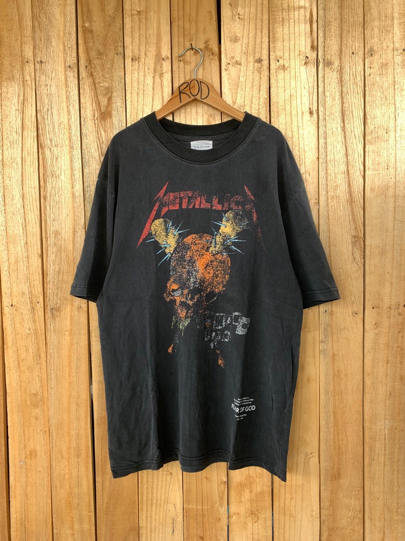 Fear Of God Fourth Collection Metallica, Men's Fashion, Tops & Sets ...