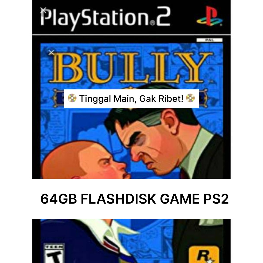 Flashdisk PS2 ISO 64GB | GTA SA, Bully, Basara | Tinggal Main, Video ...