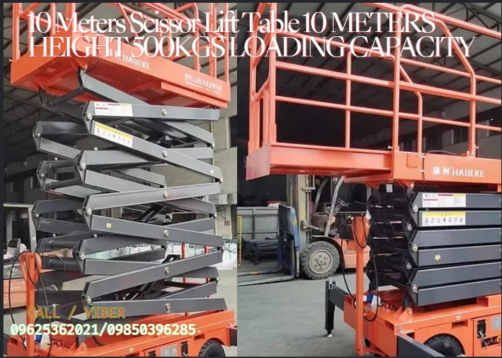 For sale 10 Meters Scissor Lift Table 500KGS LOADING CAPACITY ...