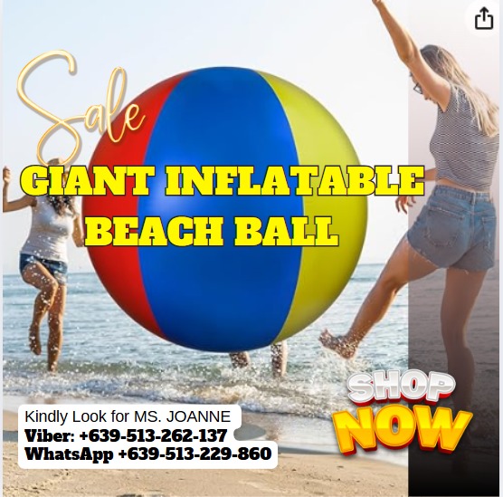 FOR SALE Giant Inflatable Beach Ball 5FT Rainbow Color Ball Huge Beach ...