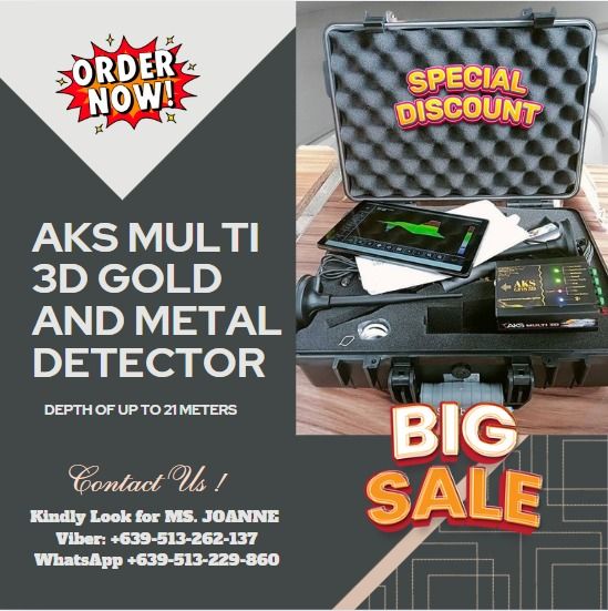 FOR SALE The AKS Multi 3D Gold detector and metal detector scanner long ...