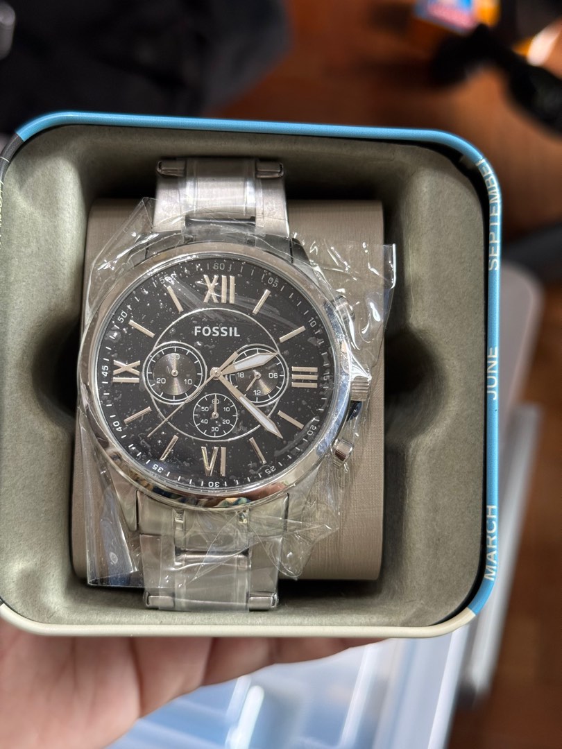 Fossil Flynn chronograph watch BQ1125IE, Luxury, Watches on Carousell