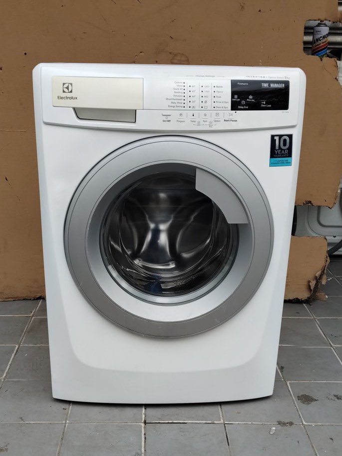 front load hot washer Electrolux inverter 8kg fully automatic washing ...