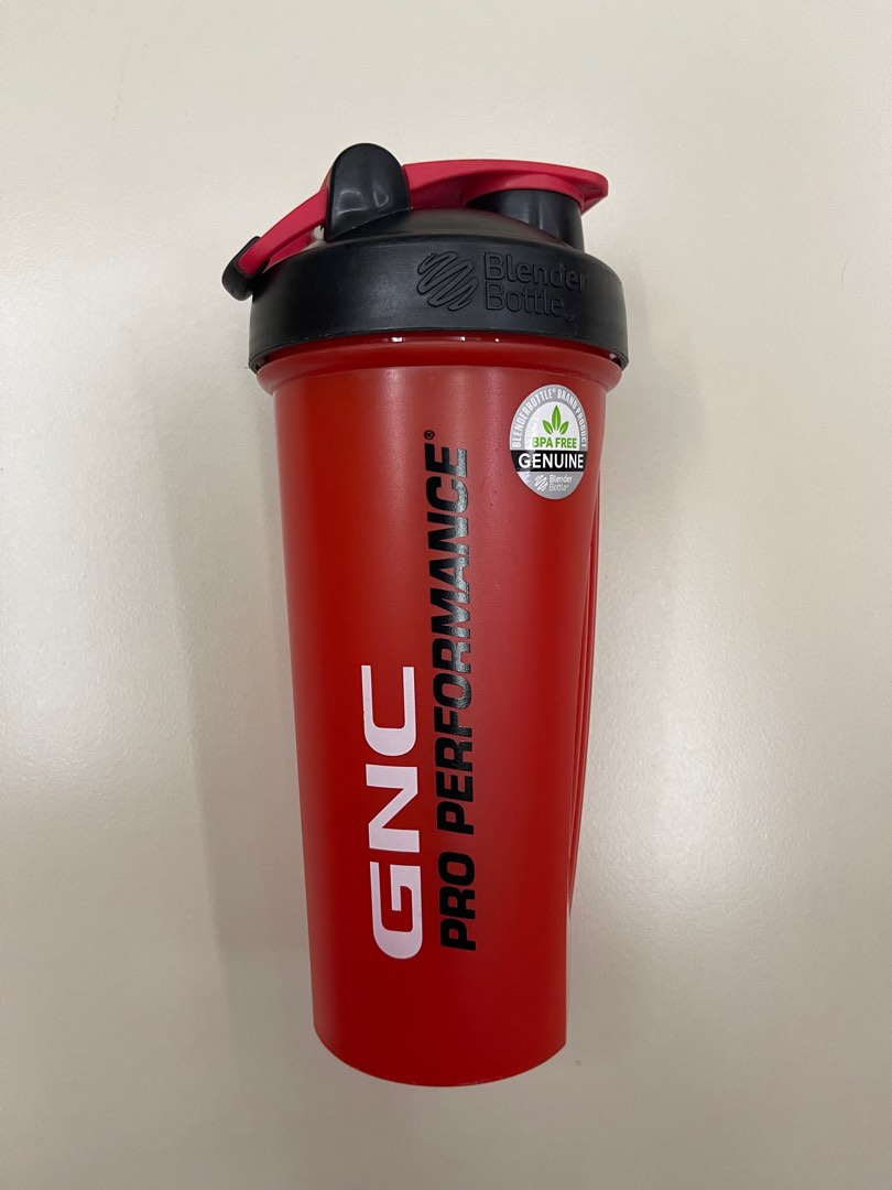 GNC Blender Bottle Shaker - Red and Black, Furniture & Home Living ...