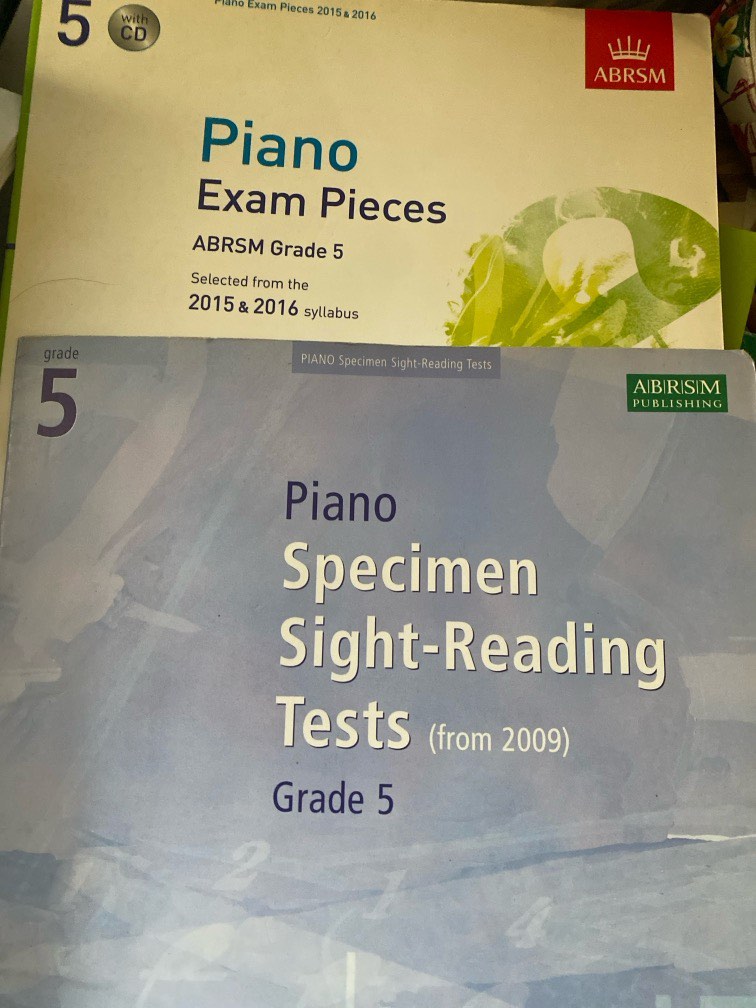 Grade 5 piano exam pieces and specimen sight reading test, Hobbies ...