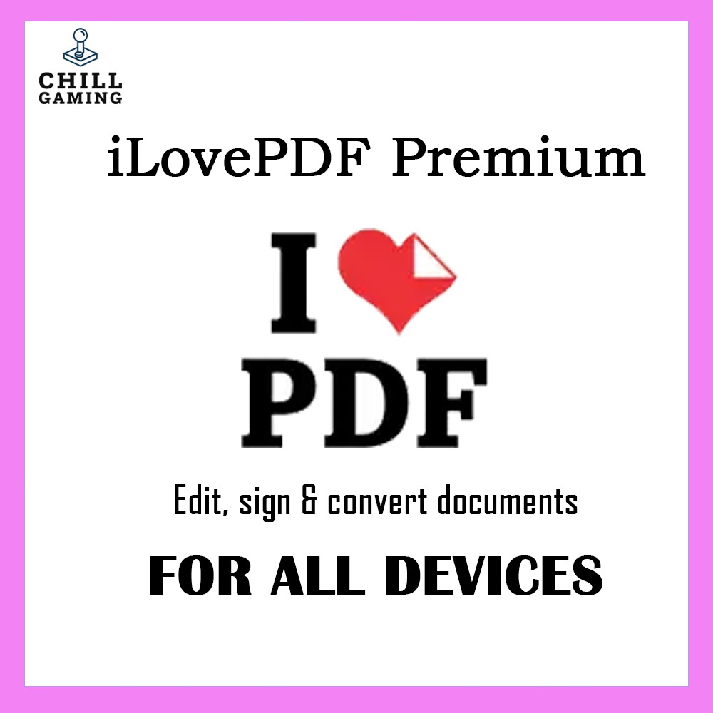iLovePDF PREMIUM | PDF Editor & Scan Premium Account 12MONTHS, Video Gaming, Gaming Accessories ...