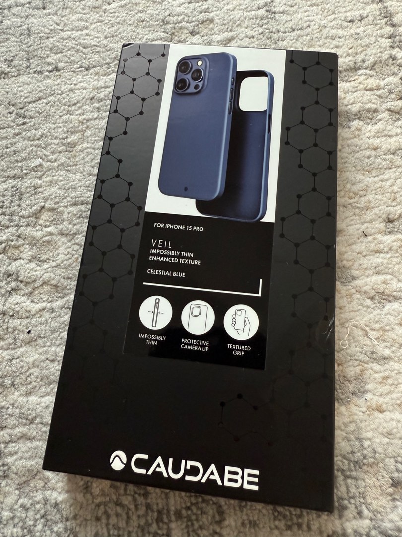 Iphone 15 pro Caudabe veil blue, Mobile Phones & Gadgets, Mobile ...