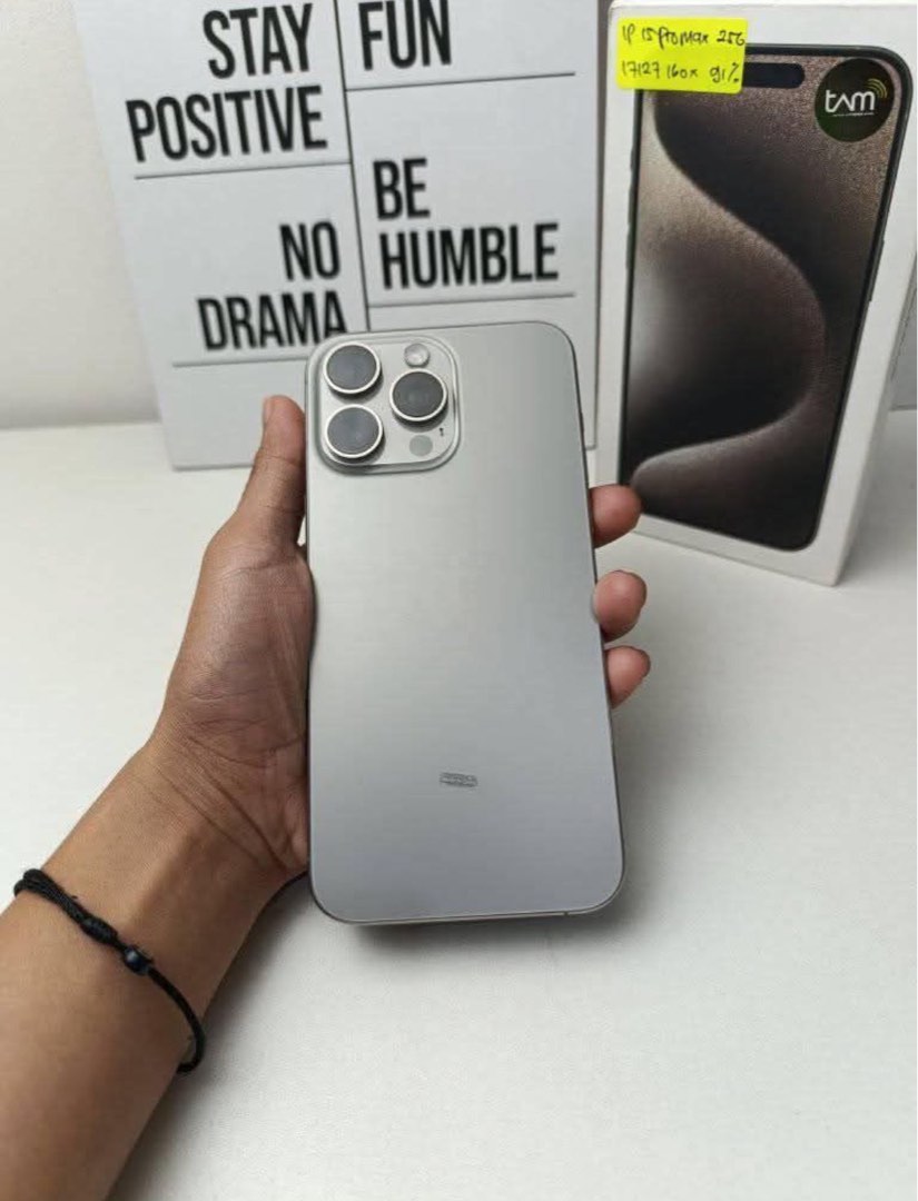 iPhone 15 Promax 256 Natural Titanium Resmi iBox, Telepon Seluler ...