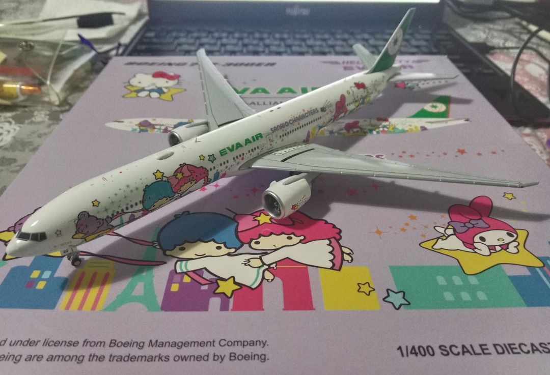 JC WINGS : HELLO KITTY EVA AIR SANRIO CHARACTERS - BOEING 777-300ER 1/ ...