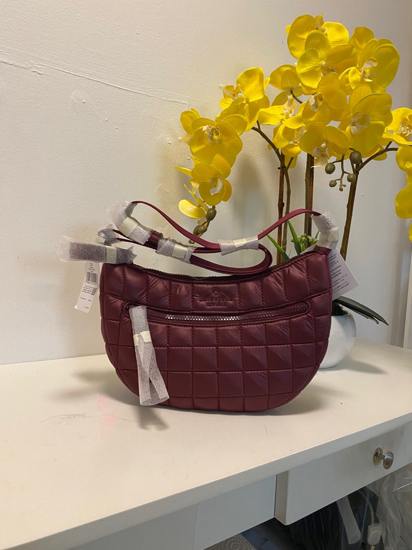 Kate Spade Camden Quilted Sling Bag in Blackberry Preserves, Luxury ...