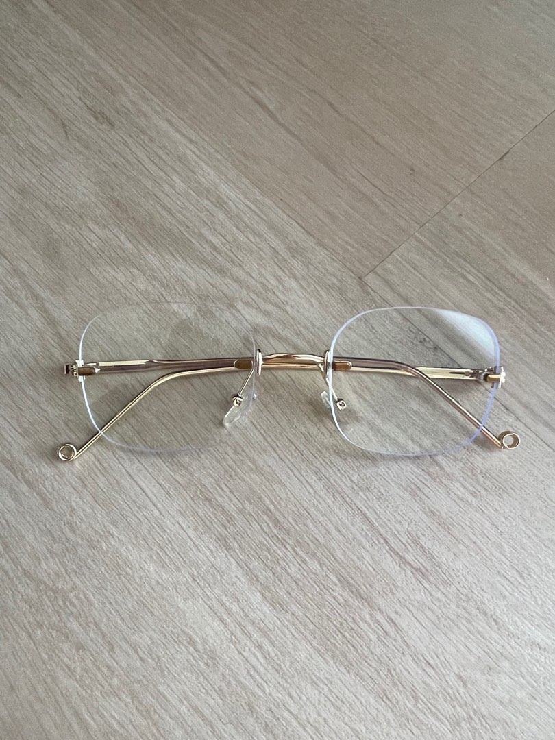 Korean Viral Frame Glasses Anti Blue Light Transparent Glasses ...