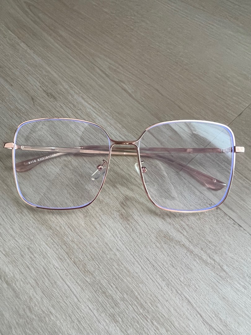 Korean Viral Frame Glasses Anti Blue Light Transparent Glasses ...