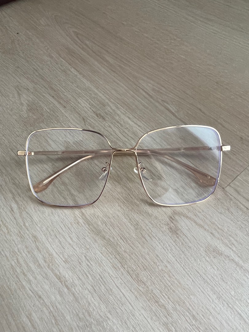 Korean Viral Frame Glasses Anti Blue Light Transparent Glasses ...