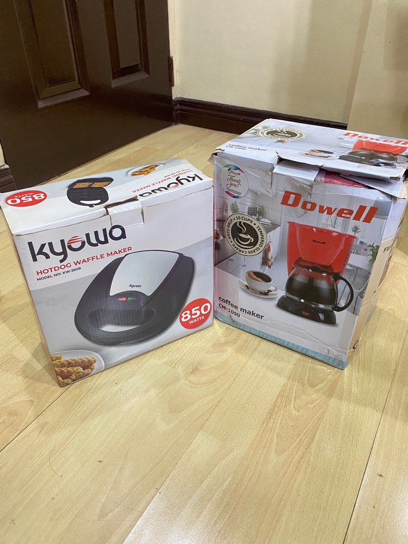 Kyowa Hotdog Waffle Maker & Dowell Coffee Maker, TV & Home Appliances ...
