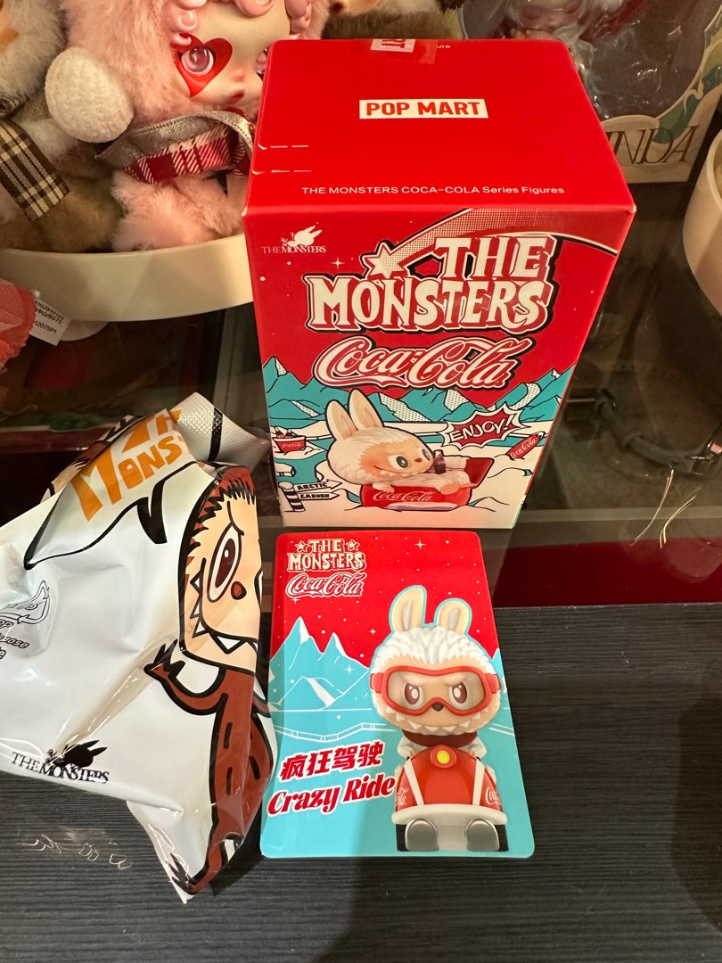 Labubu the monsters - coca cola crazy rider, Hobbies & Toys, Toys ...