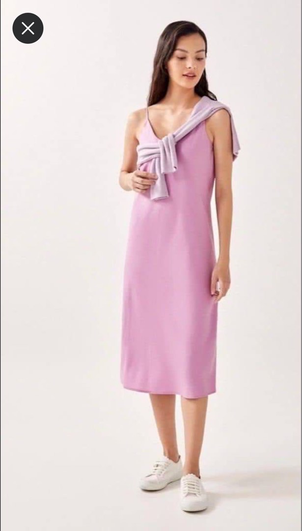 LB Love Bonito - Avery midi dress slip style, pink, Women's Fashion ...