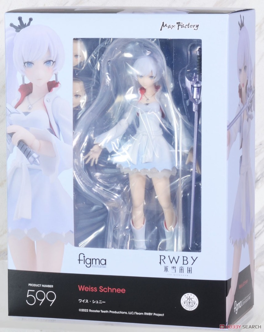 Max Factory Figma 599 懷絲 雪倪 雪兒 RWBY 冰雪帝國 Weiss Schnee, 興趣及遊戲, 玩具 & 遊戲類 - Carousell