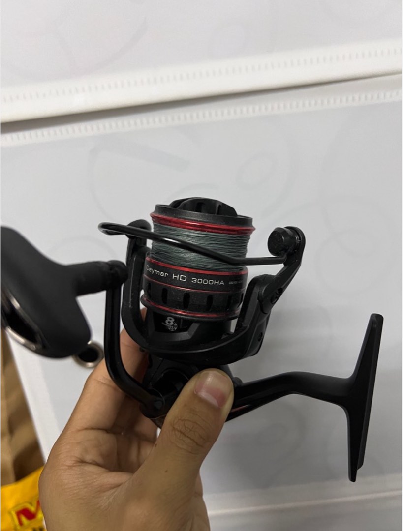 Mesin Joran Okuma ceymar dan Joran Ajiking, Sports Equipment, Fishing on Carousell