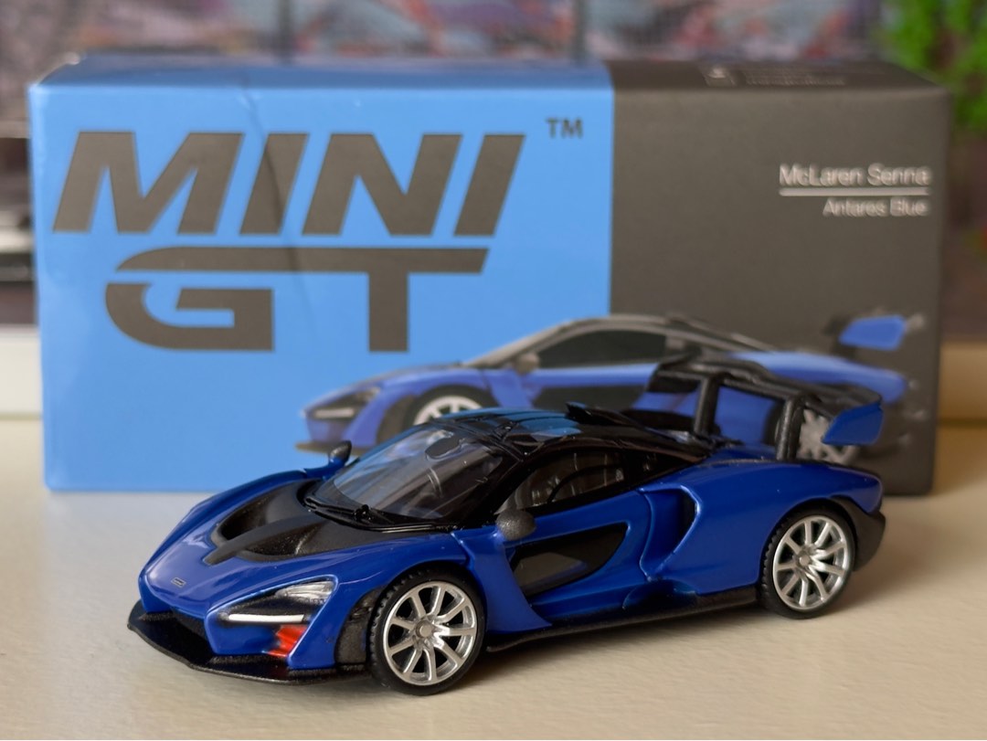 Mini GT McLaren Senna Antares Blue, Hobbies & Toys, Toys & Games on ...