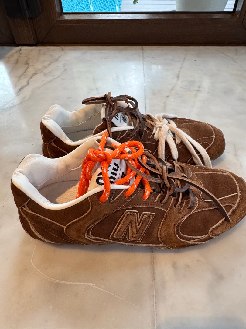 Miu Miu New Balance Sz 37 w receipt , Luxury, Sneakers & Footwear on ...