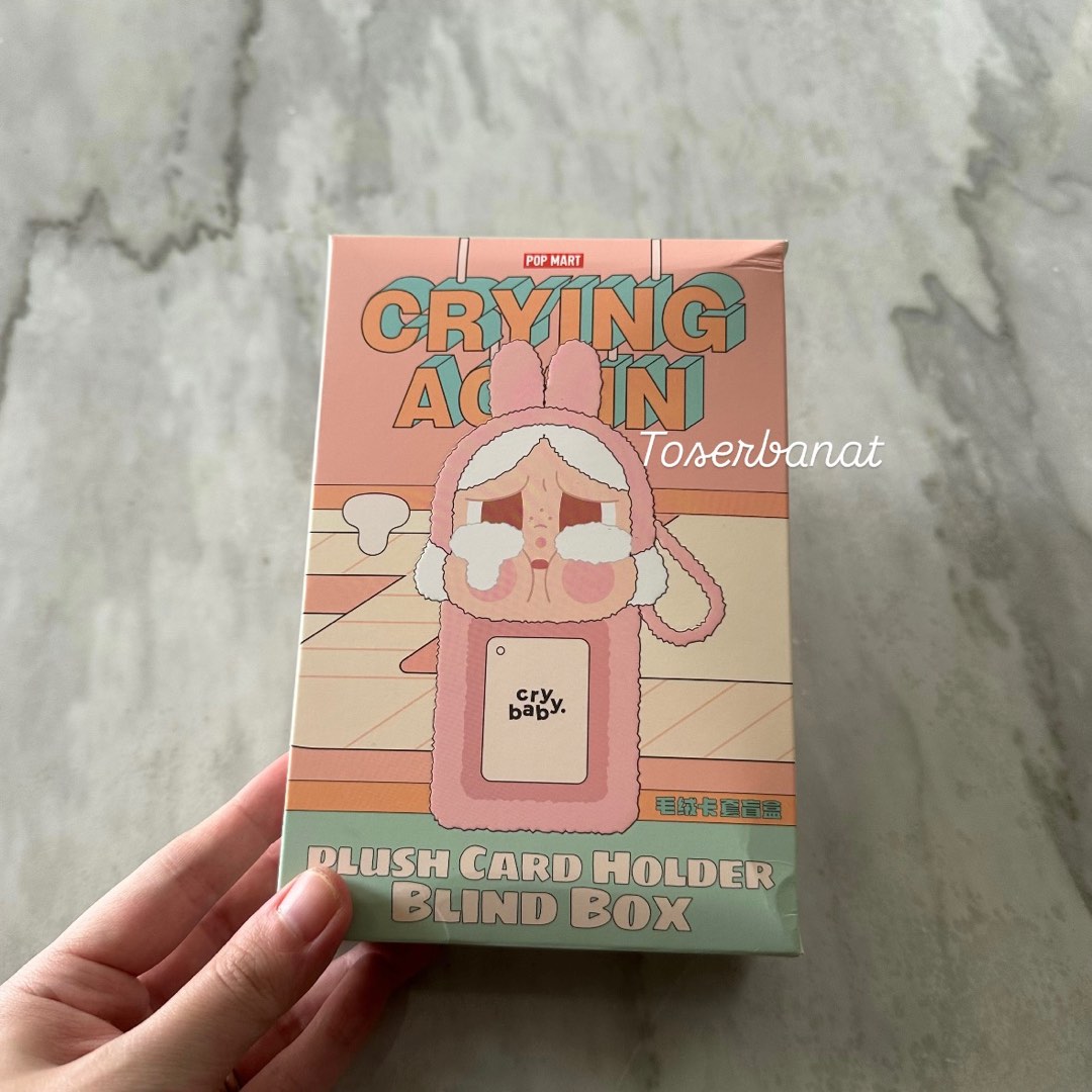 NEW popmart 100% original cry baby crying again card holder case ...