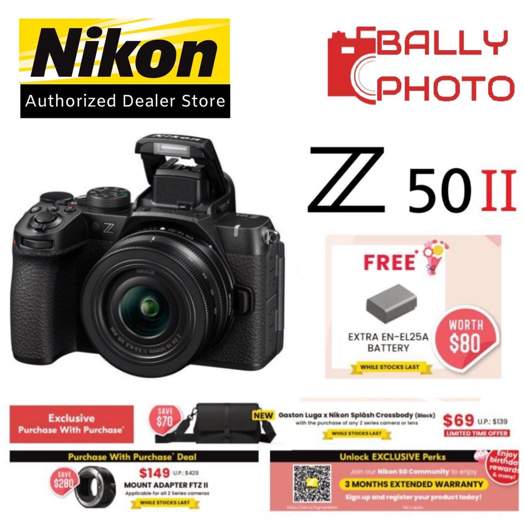 Nikon Z50 II Mirrorless Camera | Z50II | Z 50, Photography, Cameras on Carousell