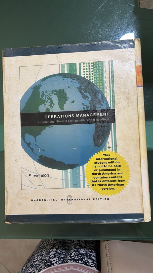Operations Management by Stevenson - Mcgraw Hill, Hobbies & Toys, Books ...