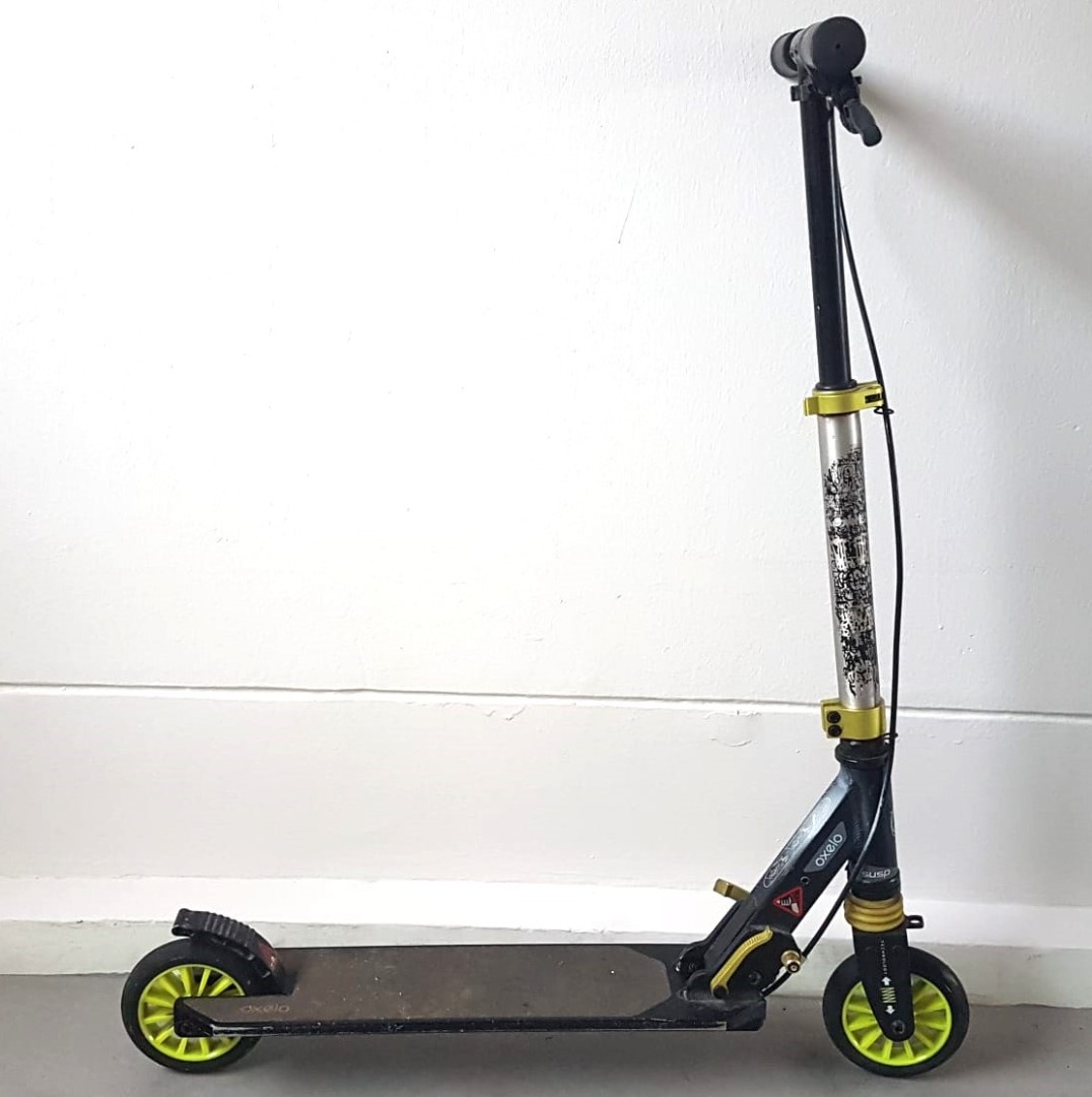 Original OXELO Kick Scooter, Sleek Design, MID 5 Model, Suspension ...