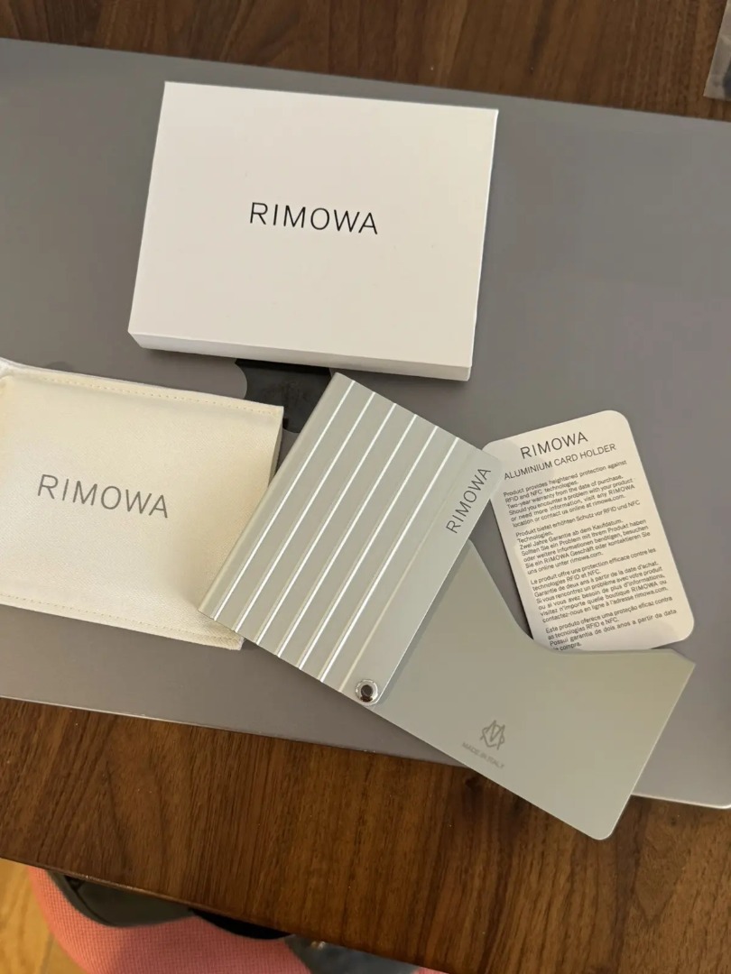 Rimowa Aluminum Card Holder silver, Luxury, Bags & Wallets on Carousell
