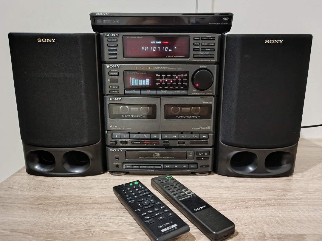 Paket Stereo Tape Sony FH-B70CD + Sony DVD/VCD/CD Player Full HD ...