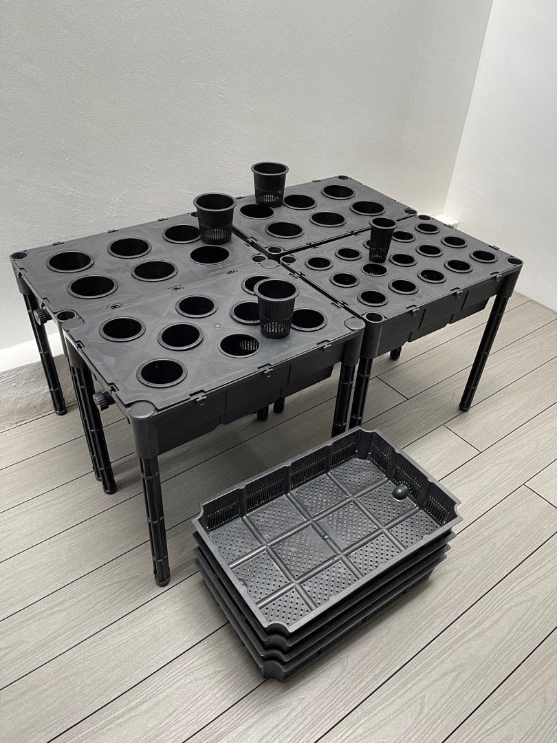 Hybrid vertical gardening system, Soil base or Wick Hydroponics system ...