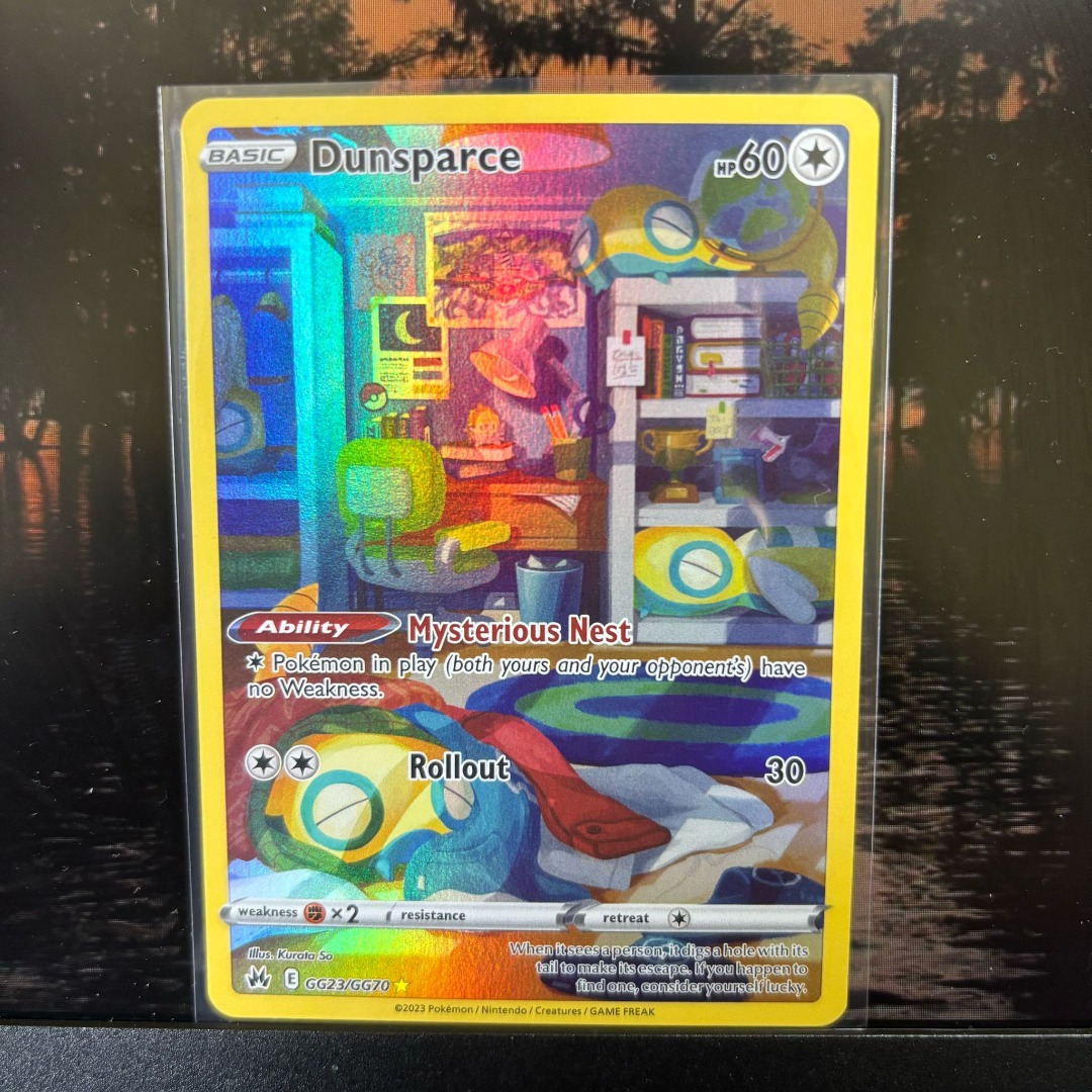Pokemon TCG Dunsparce | Crown Zenith, Hobbies & Toys, Toys & Games on ...