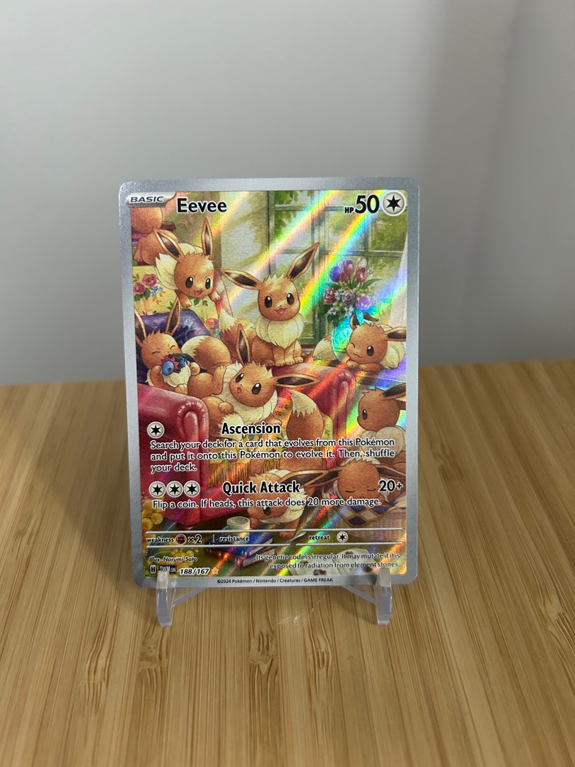 Pokémon Eevee 188/167 Illustration Rare Art Twilight Masquerade ...
