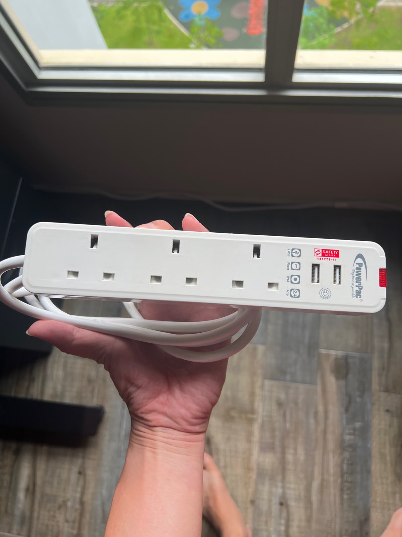 power extension 3 way with USB, TV & Home Appliances, Electrical ...