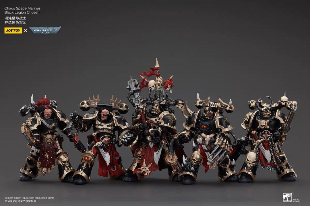 [Preorder] JoyToy Warhammer 40K Chaos Space Marines Black Legion Chosen ...