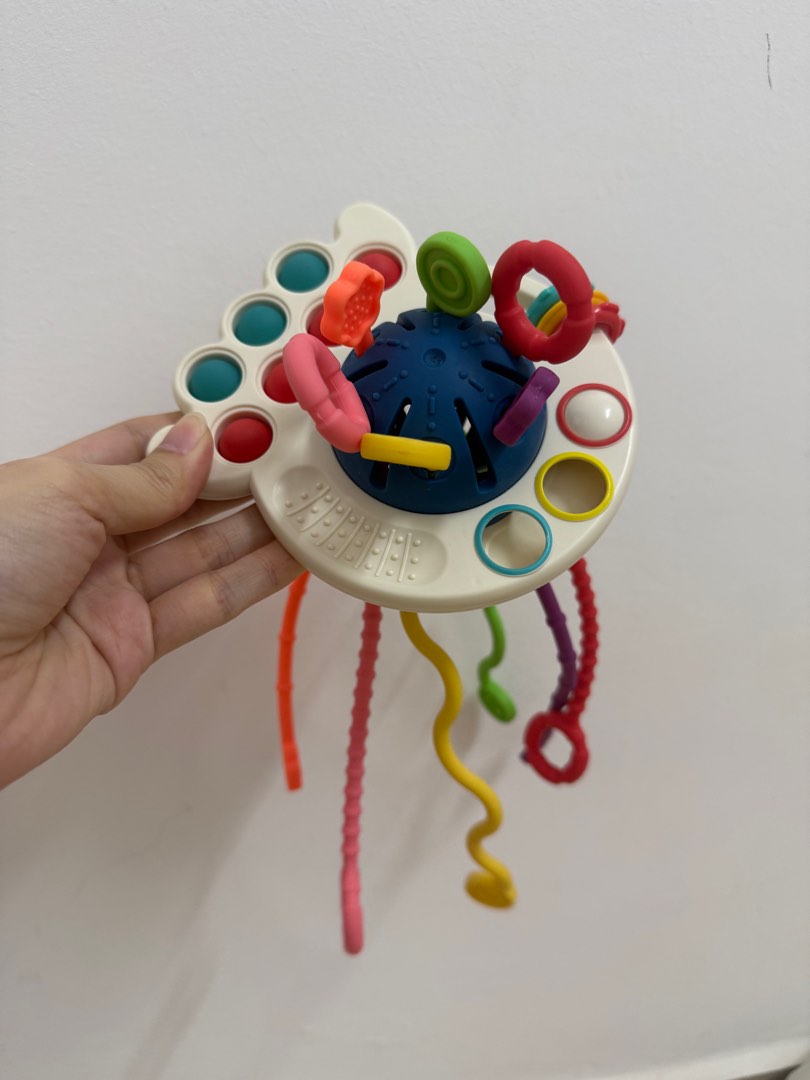 Pull String Interactive Baby Sensory Development Toys Soft Sensory ...