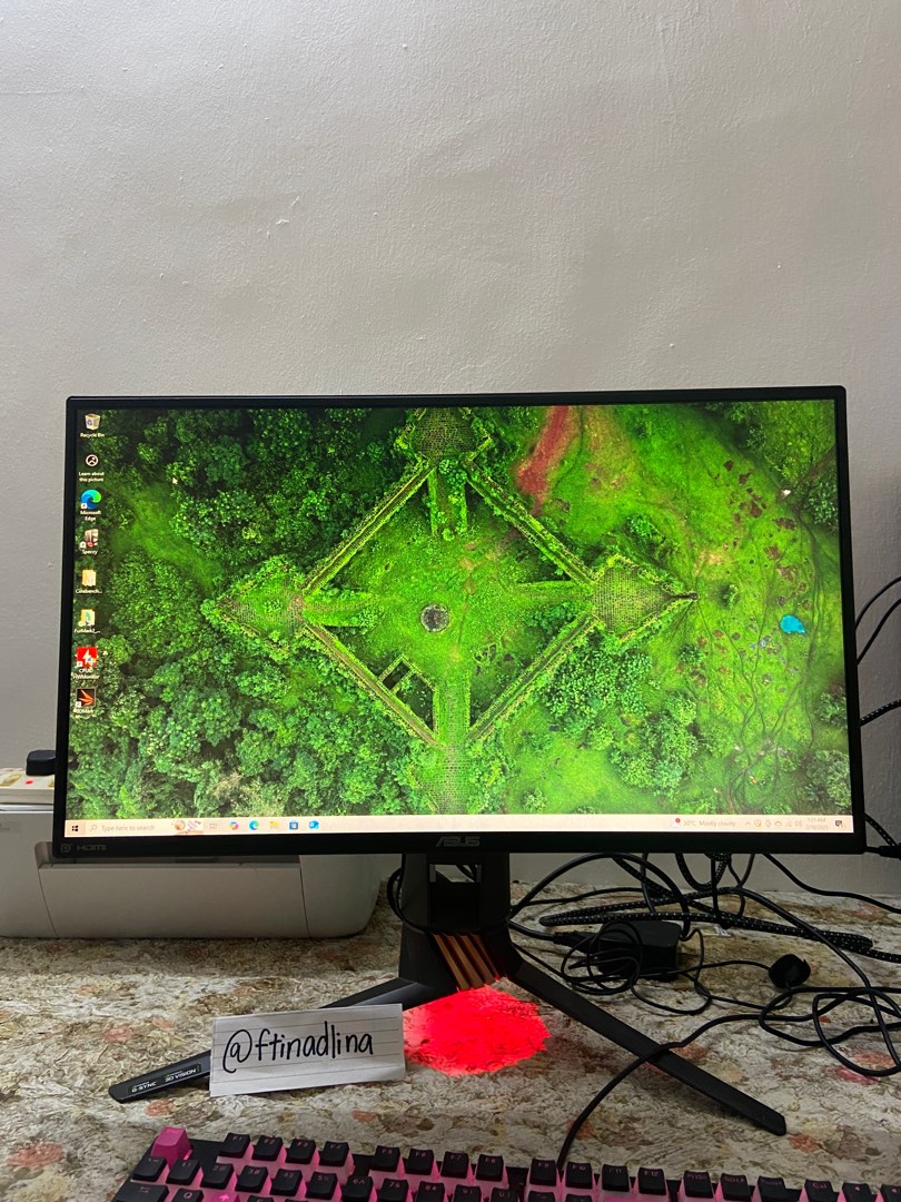 ROG 240Hz Gaming Monitor PG258Q ASUS ROG Swift, Video Gaming, Video ...