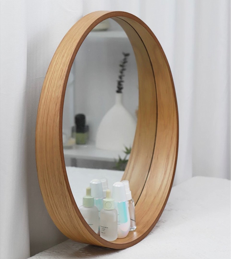 Round Mirror - 50cm, Furniture & Home Living, Home Decor Accessories, Mirrors on Carousell