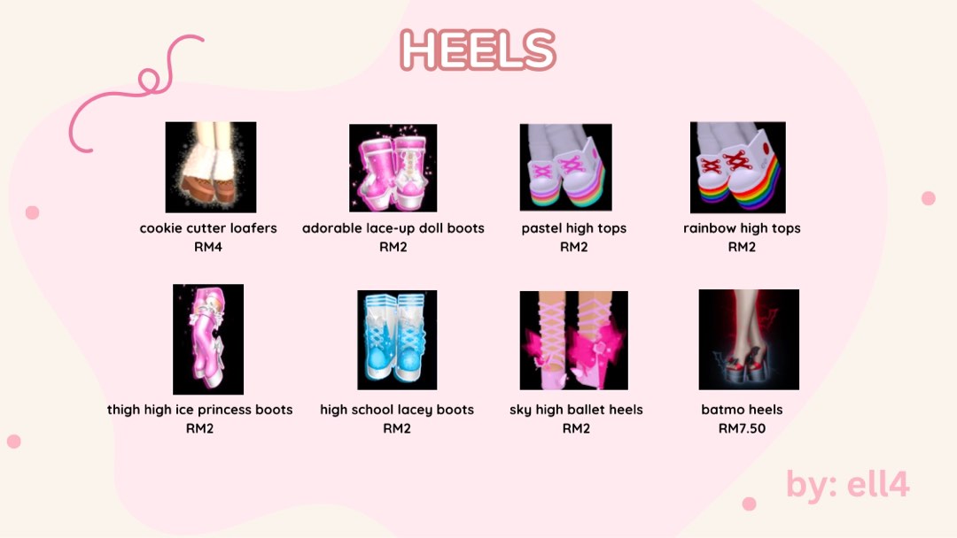 ROYALE HIGH HEELS, Video Gaming, Gaming Accessories, In-Game Products ...