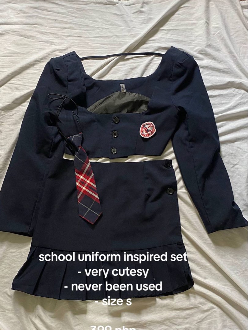 School Uniform Inspired Set, Women's Fashion, Dresses & Sets, Sets or ...