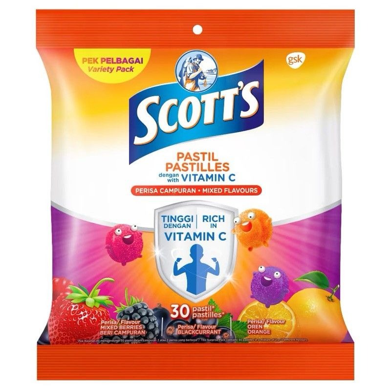 Scott's Vitamin C pastilles gummy gummies supplement for kids child ...