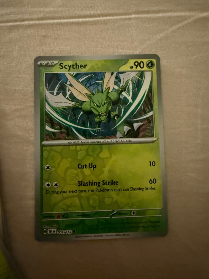 Scyther #1 Reverse Holo, Hobbies & Toys, Toys & Games on Carousell
